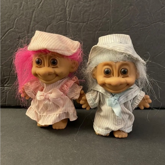 Russ | Toys | Vintage Russ Troll Doll Lot Set Of Twins Boy And Girl ...